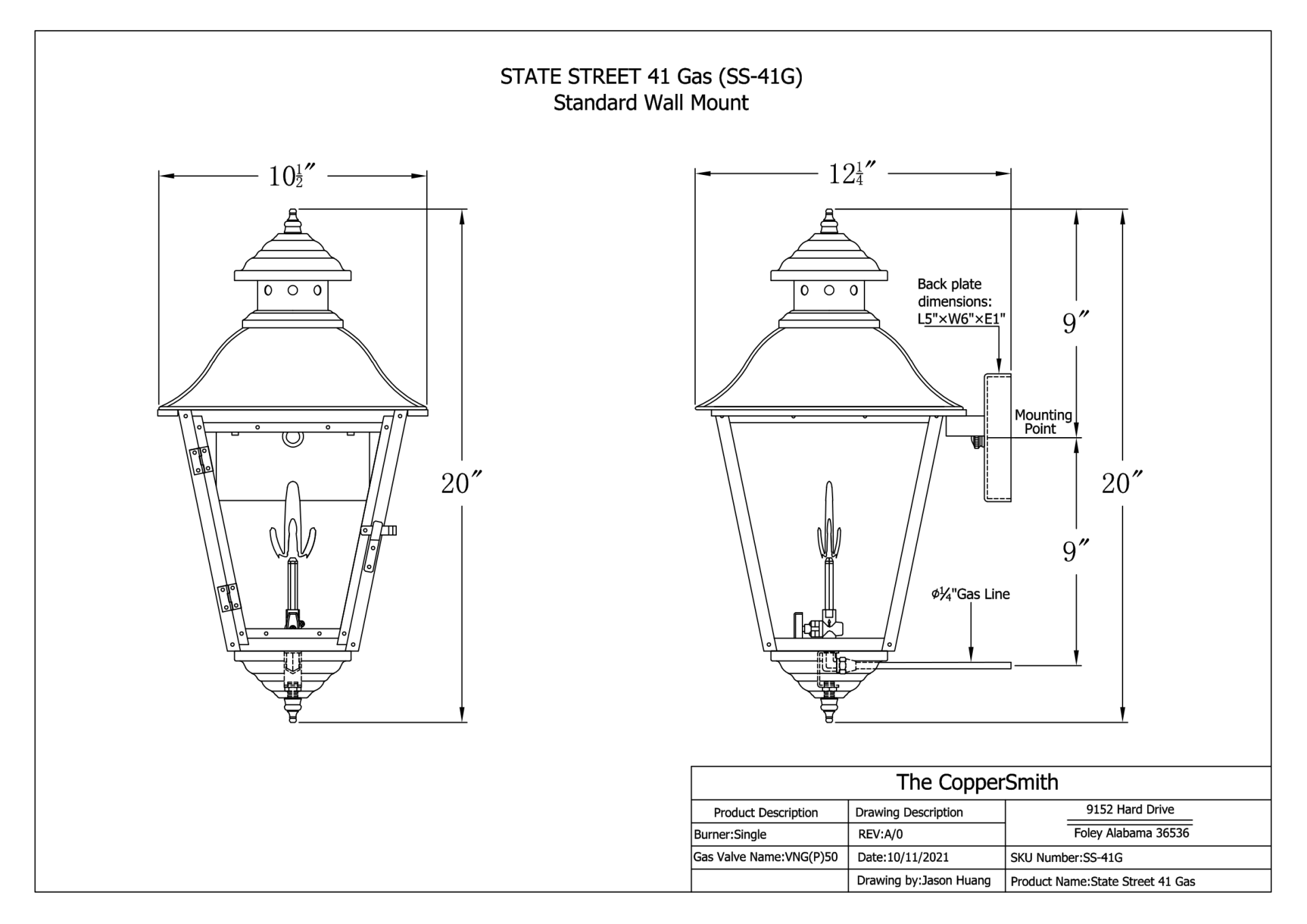 SS Line Drawings - The Coppersmith